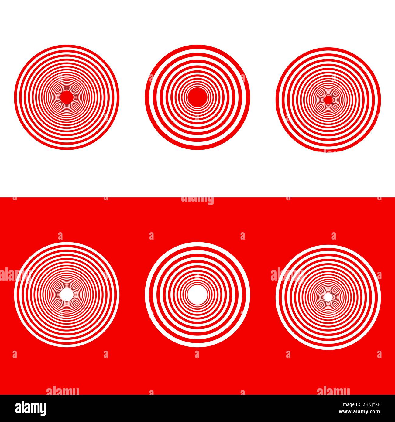 Concentric circles, target mark, crosshair flat icon, symbol - stock ...
