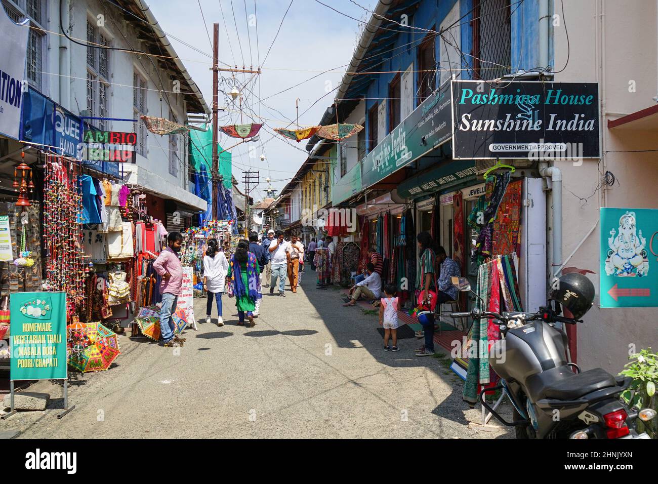 In Fort Cochin, the historic Mattancherry district is an area with a ...