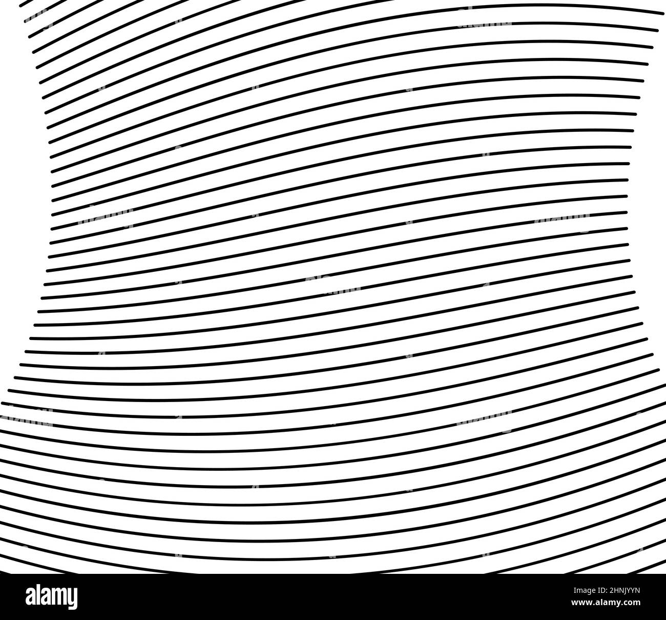 Wavy, waving curvy parallel lines. Undulate, squiggle stripes ...