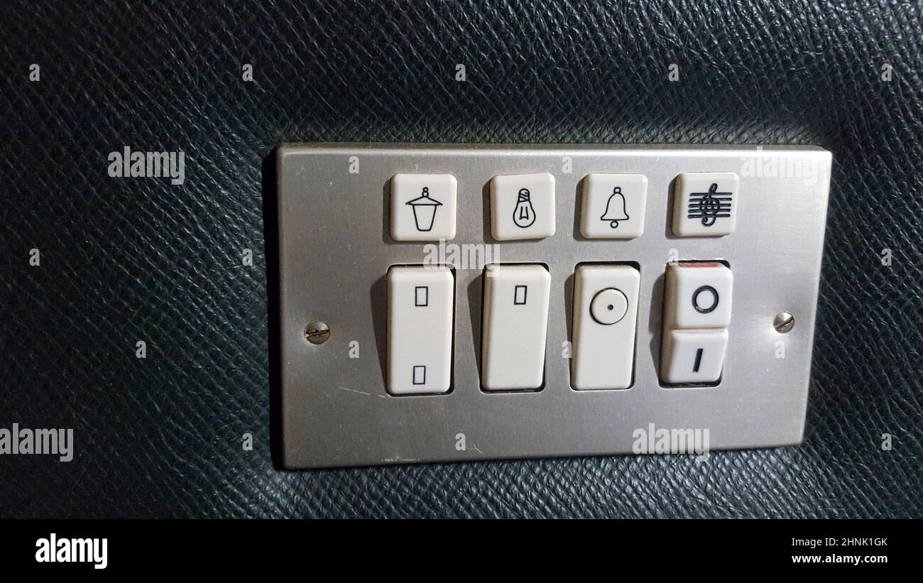 Hotel room control panel hi-res stock photography and images - Alamy