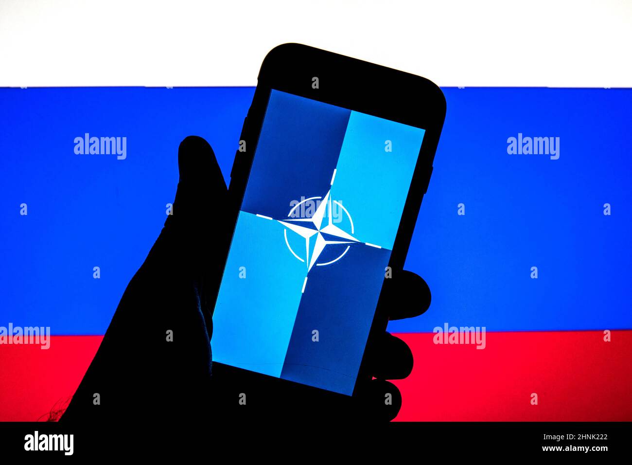 Nato logo screen hi-res stock photography and images - Alamy
