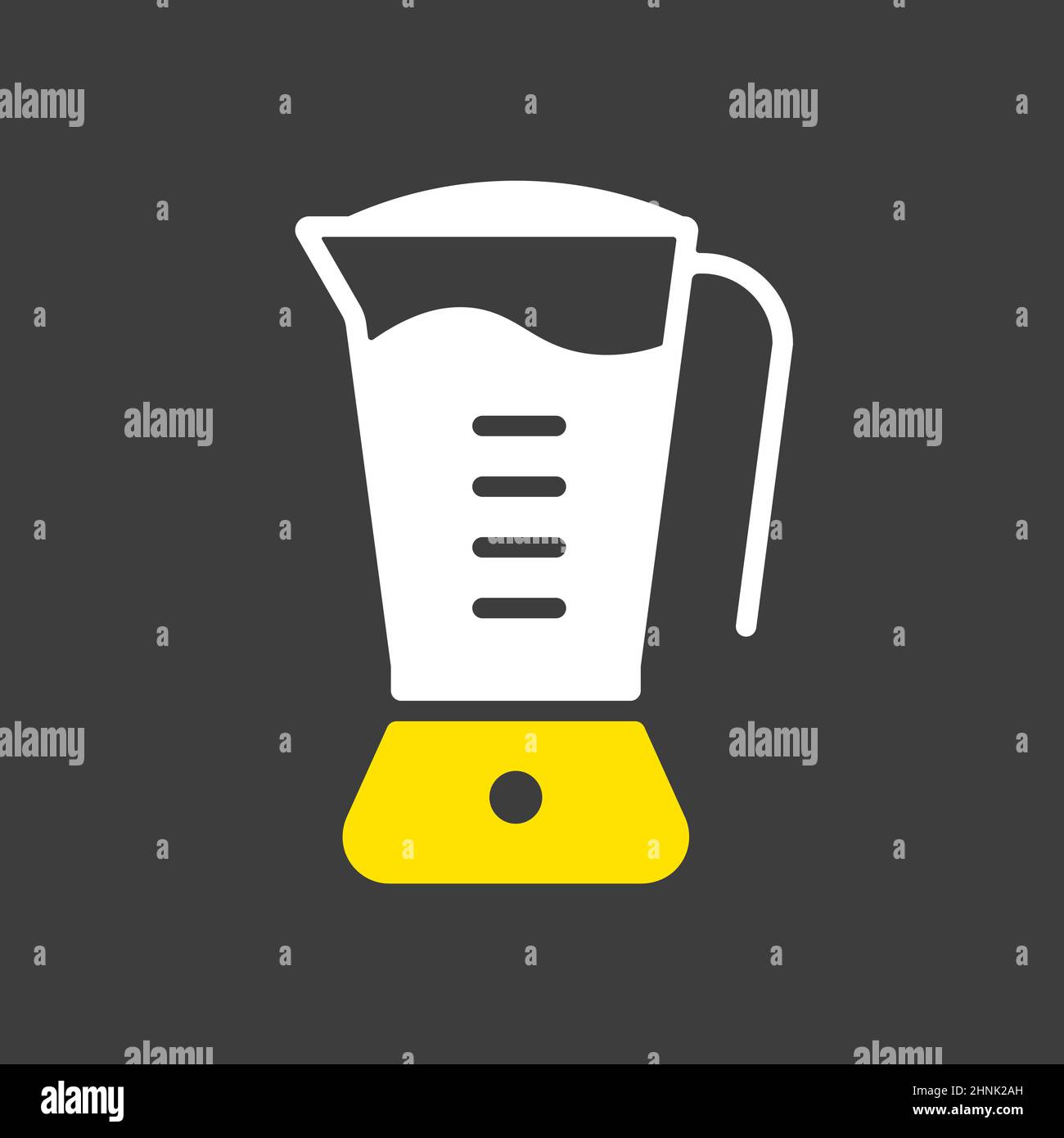 Electric blender vector glyph icon. Kitchen appliance. Graph symbol for ...