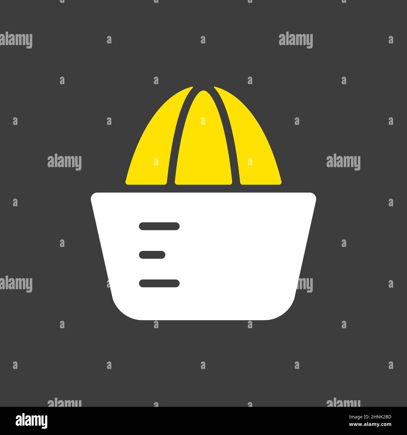 Lemon squeezer vector glyph icon. Kitchen appliance. Graph symbol for ...
