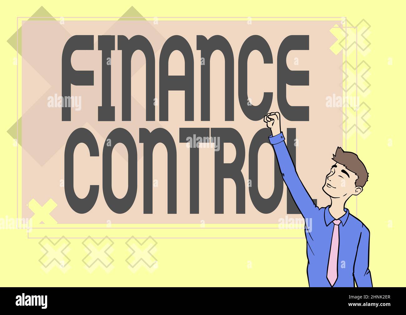 Conceptual caption Finance Control. Internet Concept procedures that ...