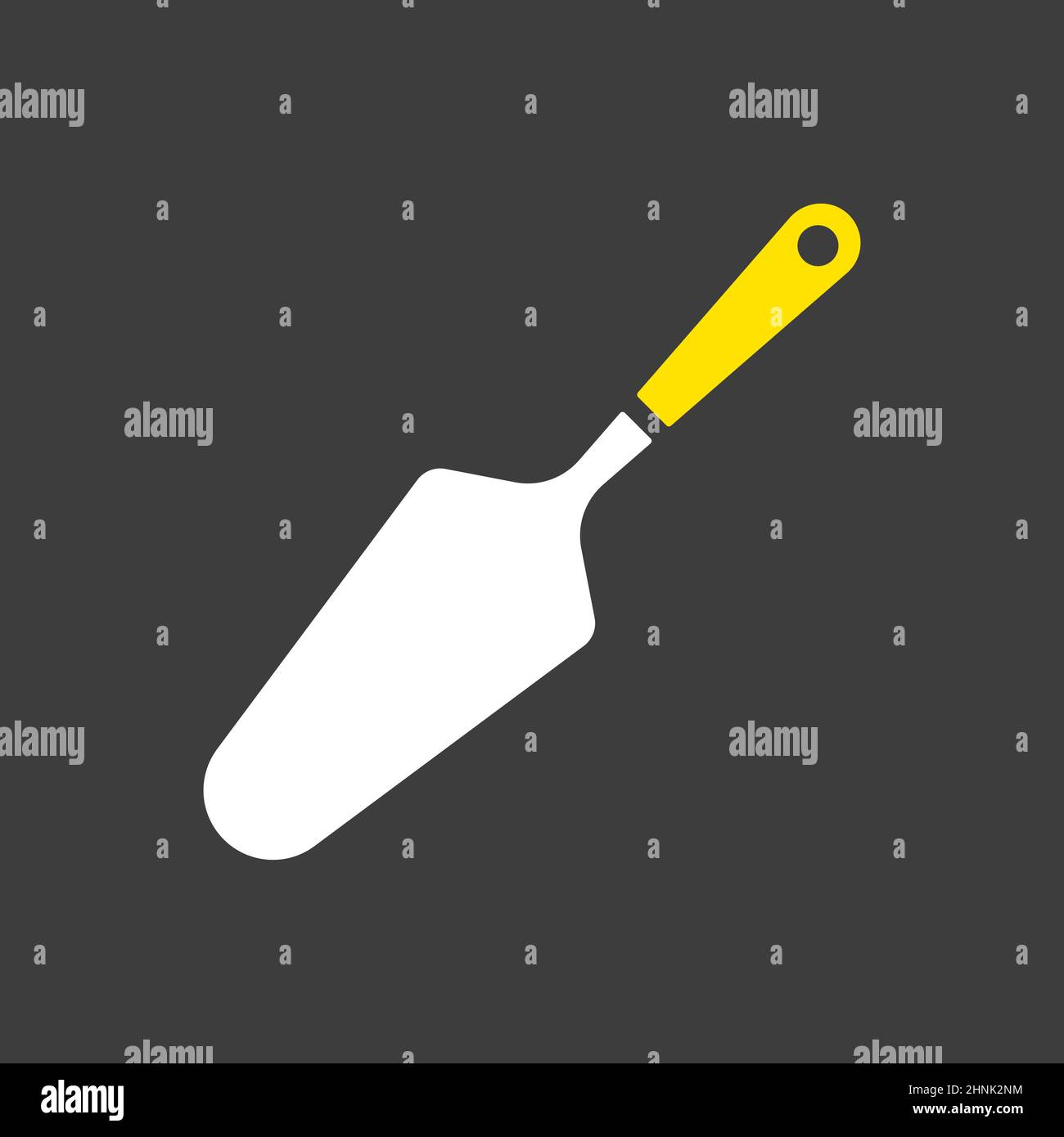 Cake and pie server utensil vector glyph icon. Kitchen appliances ...