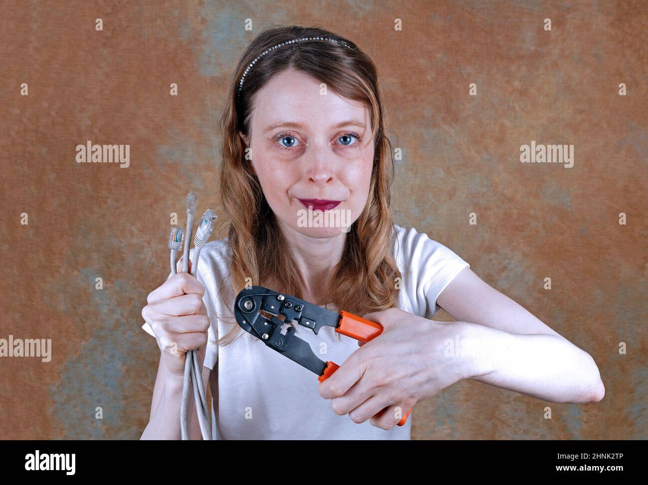 Female lan connector hi-res stock photography and images - Alamy