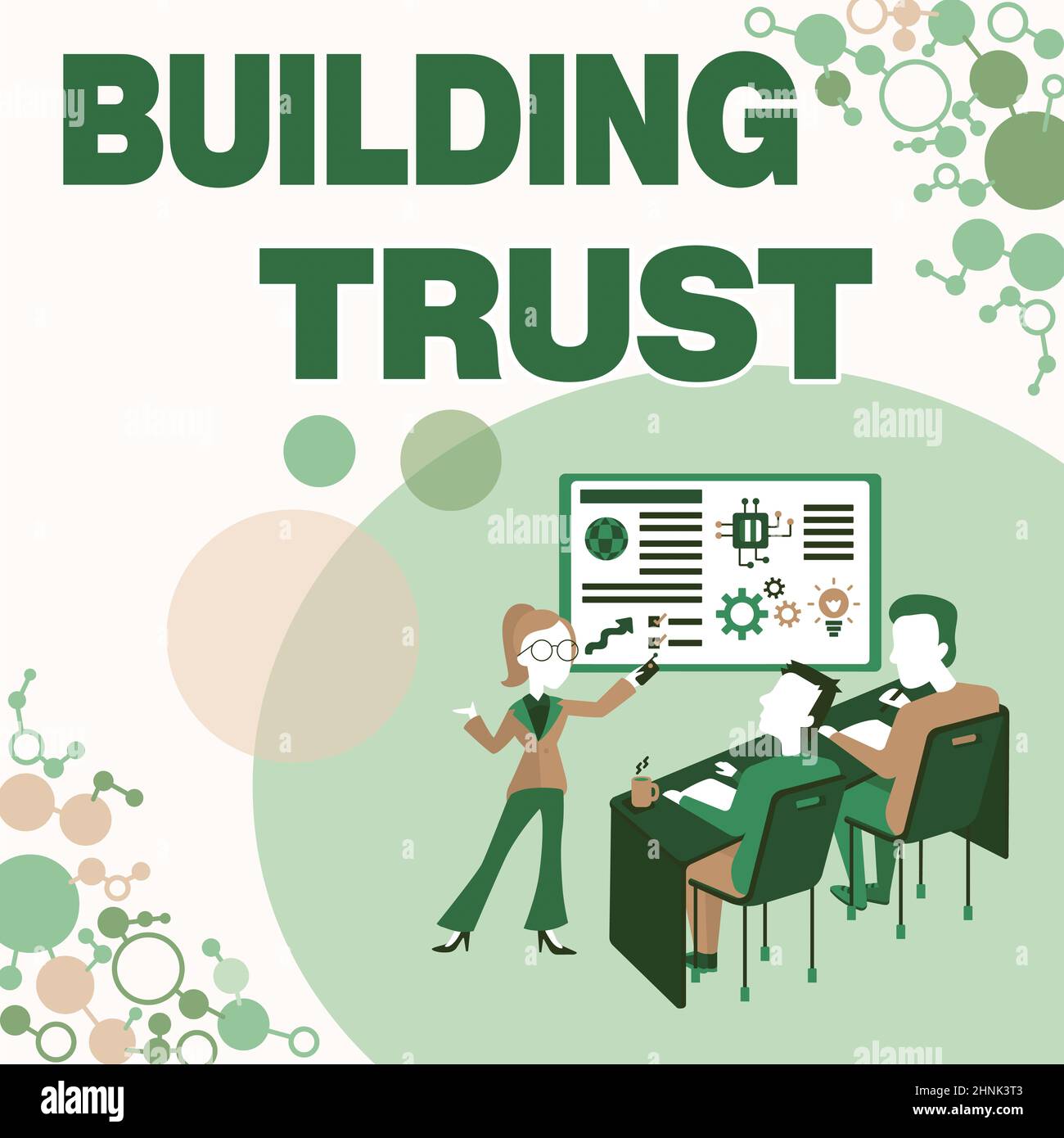 Text caption presenting Building Trust, Business idea activity of ... Text caption presenting Building Trust, Business idea activity of ...