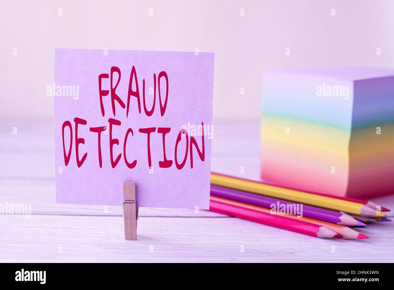 Sign displaying Fraud Detection, Business showcase identification of ...