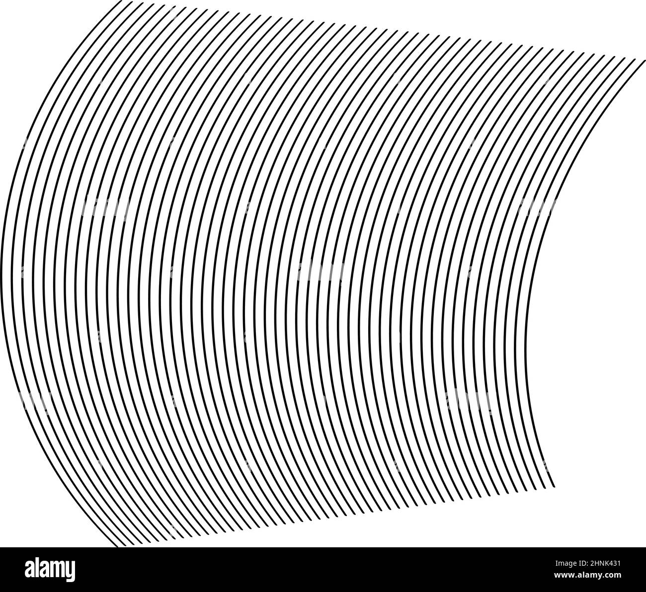 Wavy, waving curvy parallel lines. Undulate, squiggle stripes - stock ...