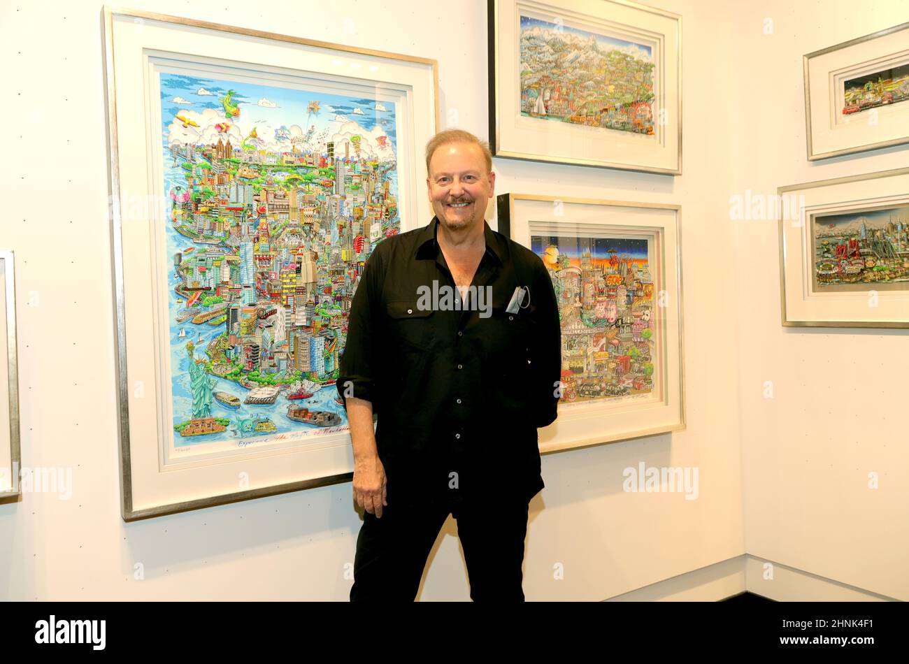 Charles Fazzino exhibition in galerie Mensing Hamburg Stock Photo - Alamy