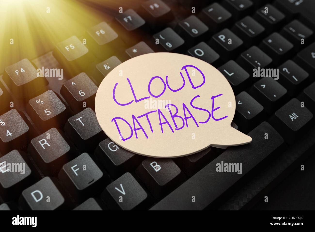 Conceptual caption Cloud Database, Business concept optimized or built for a virtualized ...