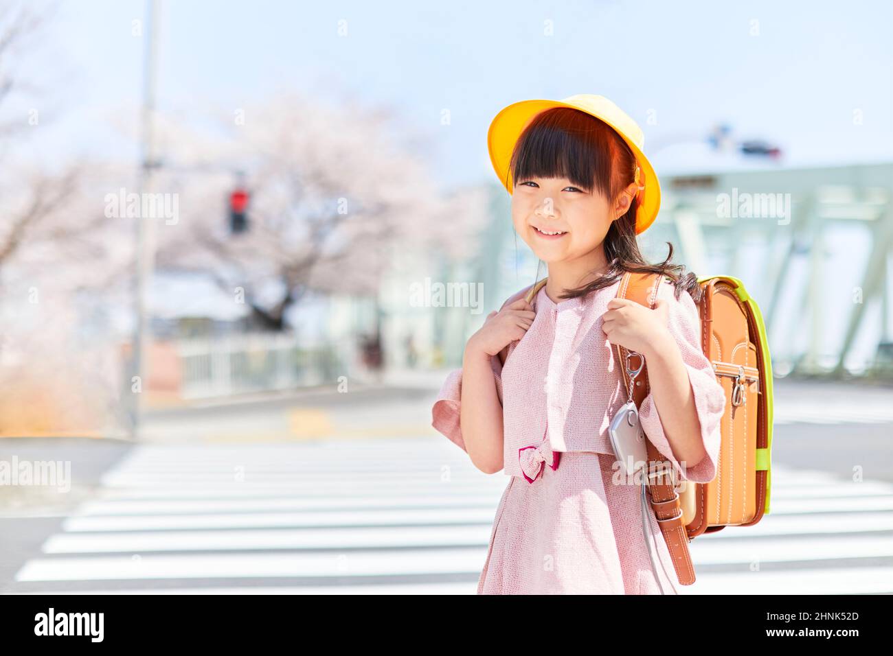 Japanese Elementary School Girl Smiling Stock Photo - Alamy