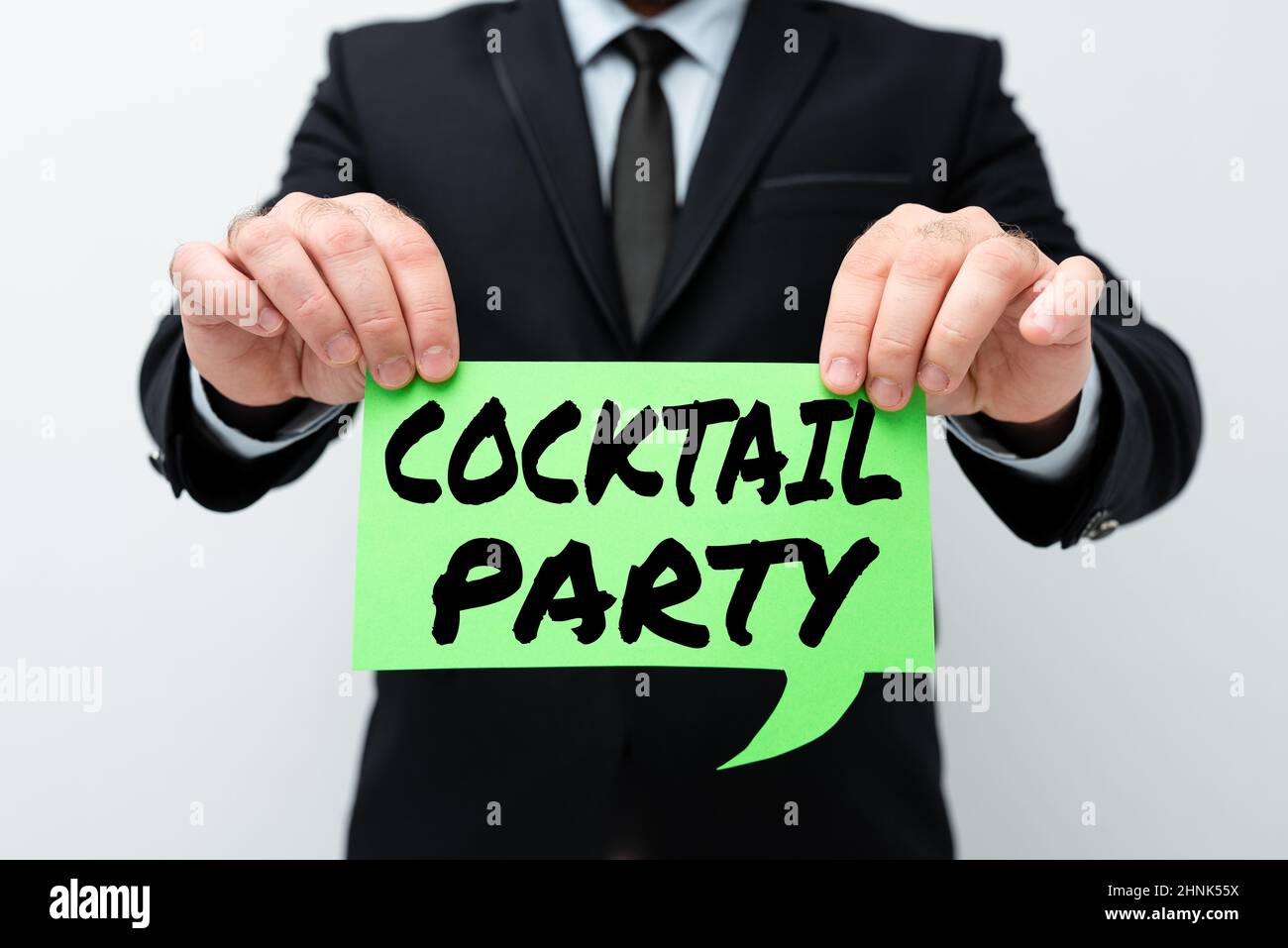 Handwriting text Cocktail Party, Business approach formal party with ...