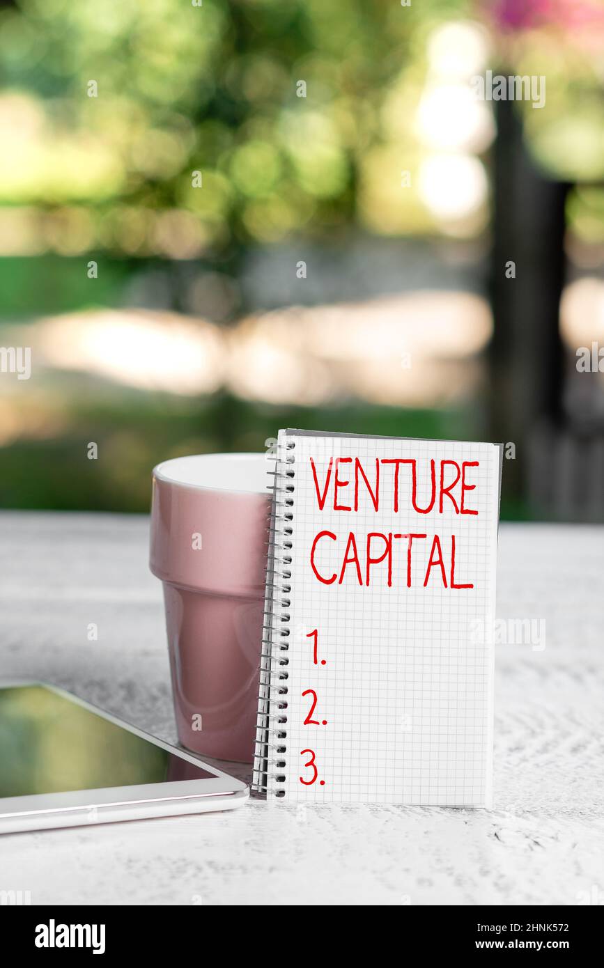 Inspiration showing sign Venture Capital, Word for capital invested in ...
