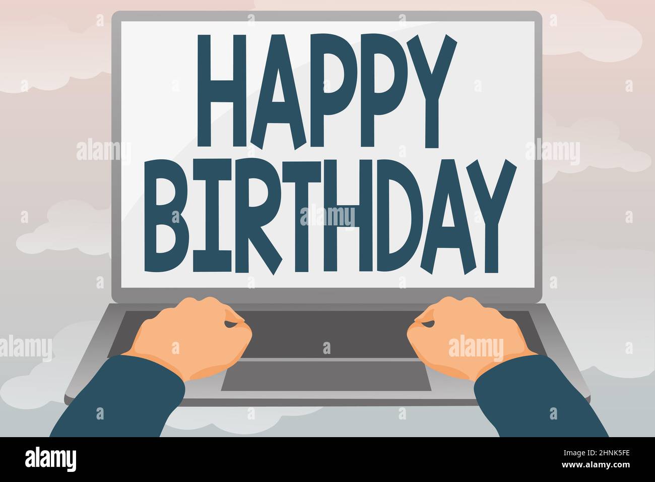 Writing displaying text Happy Birthday, Business concept The birth ...