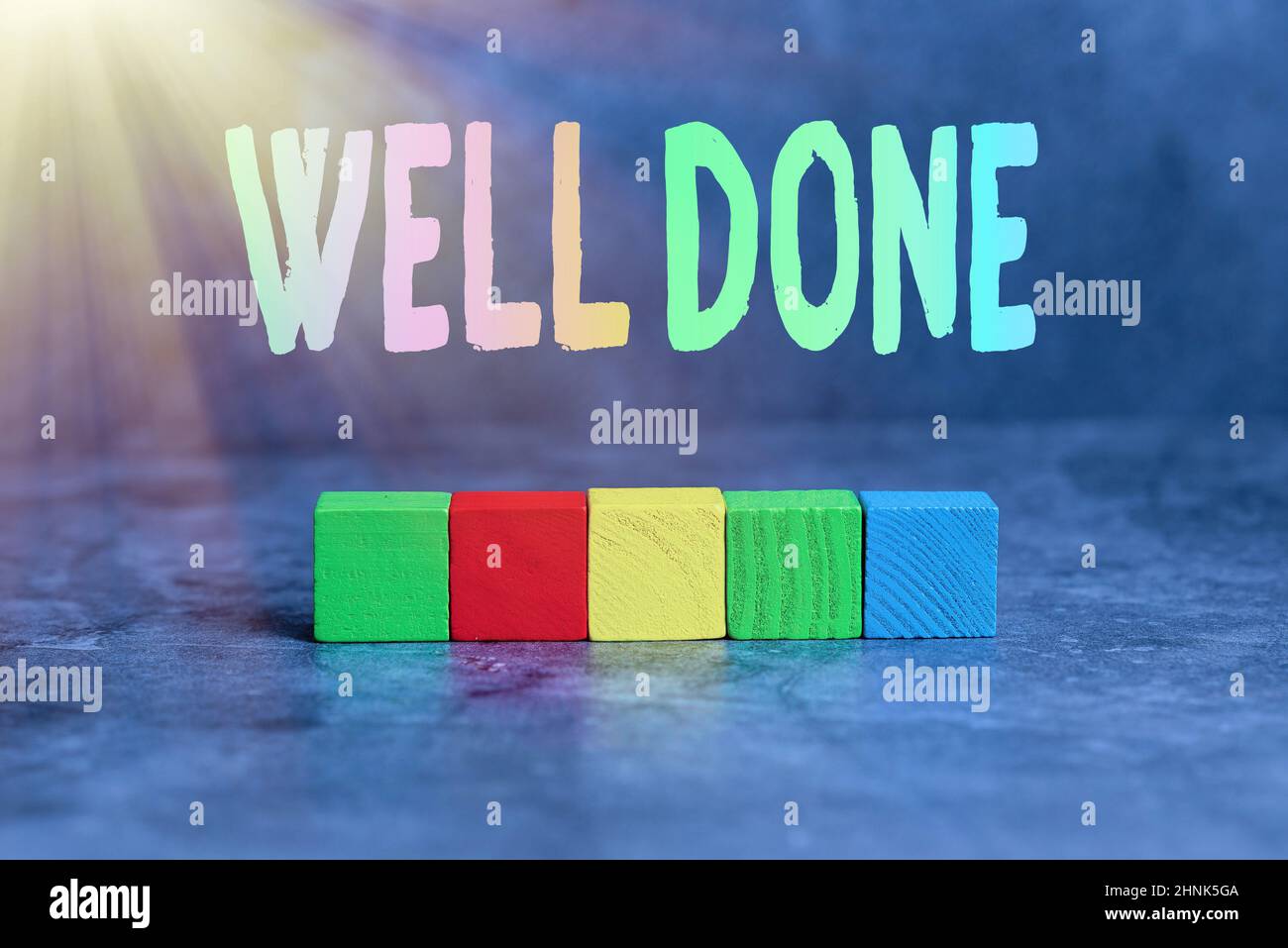 Sign displaying Well Done, Business approach used praising person or ...