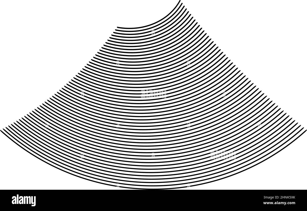 Wavy, waving curvy parallel lines. Undulate, squiggle stripes - stock ...