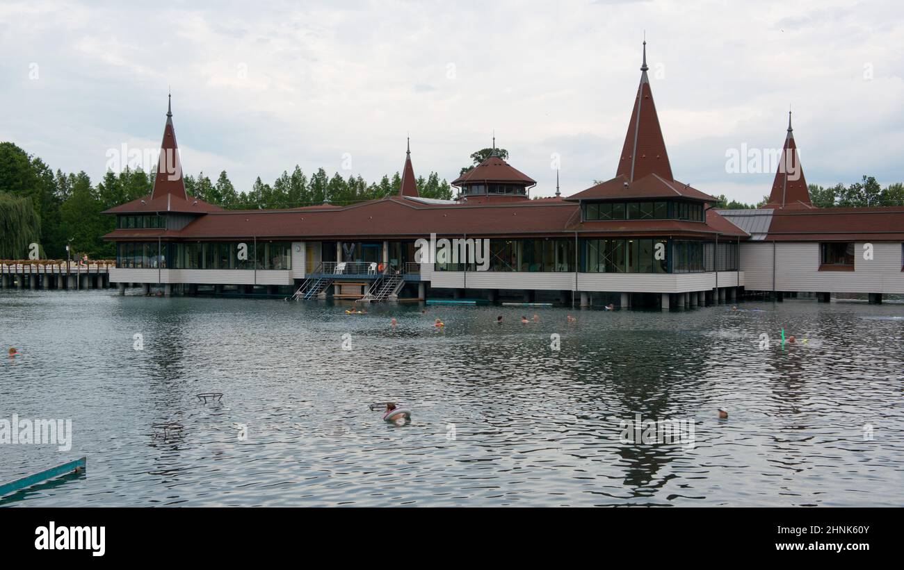 Thermal Lake in Heviz Stock Photo - Alamy