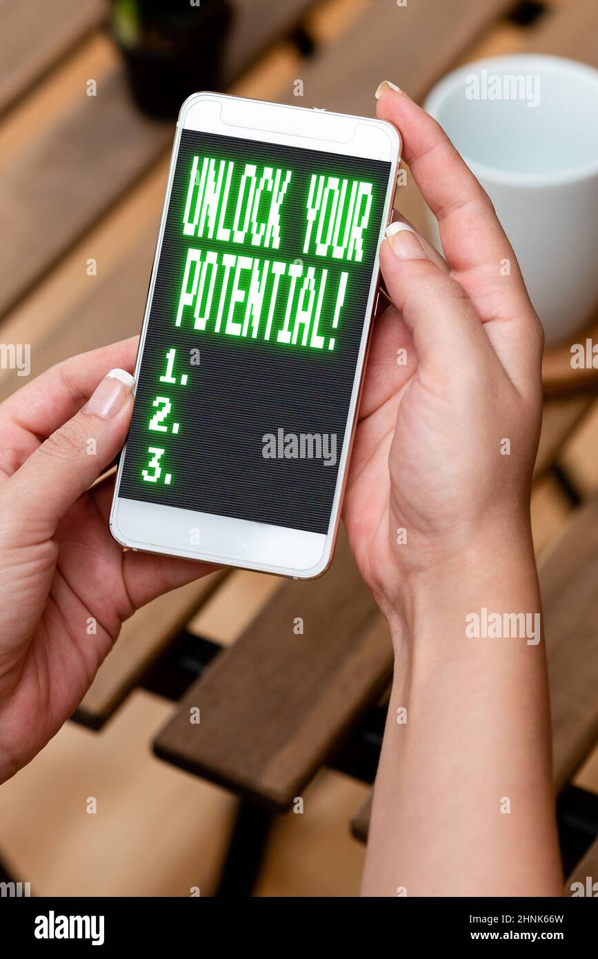 Conceptual caption Unlock Your Potential, Concept meaning release ...