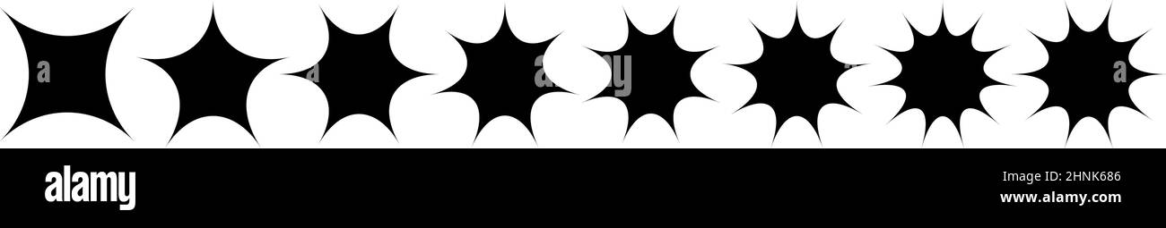 Abstract spiky shapes, elements design illustration - stock vector ...