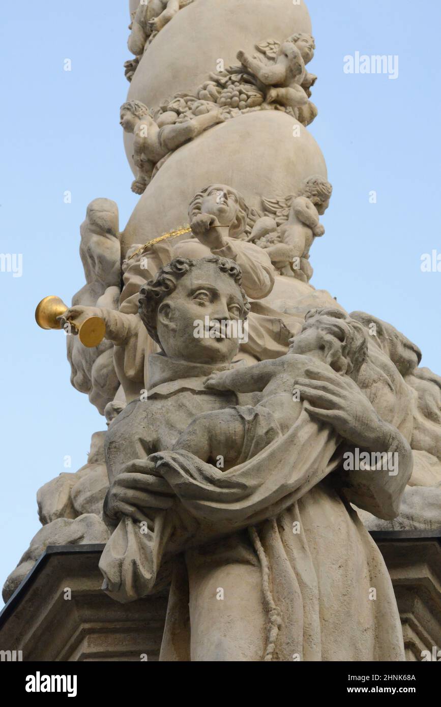 Holy trinity Column in Sopron Stock Photo - Alamy