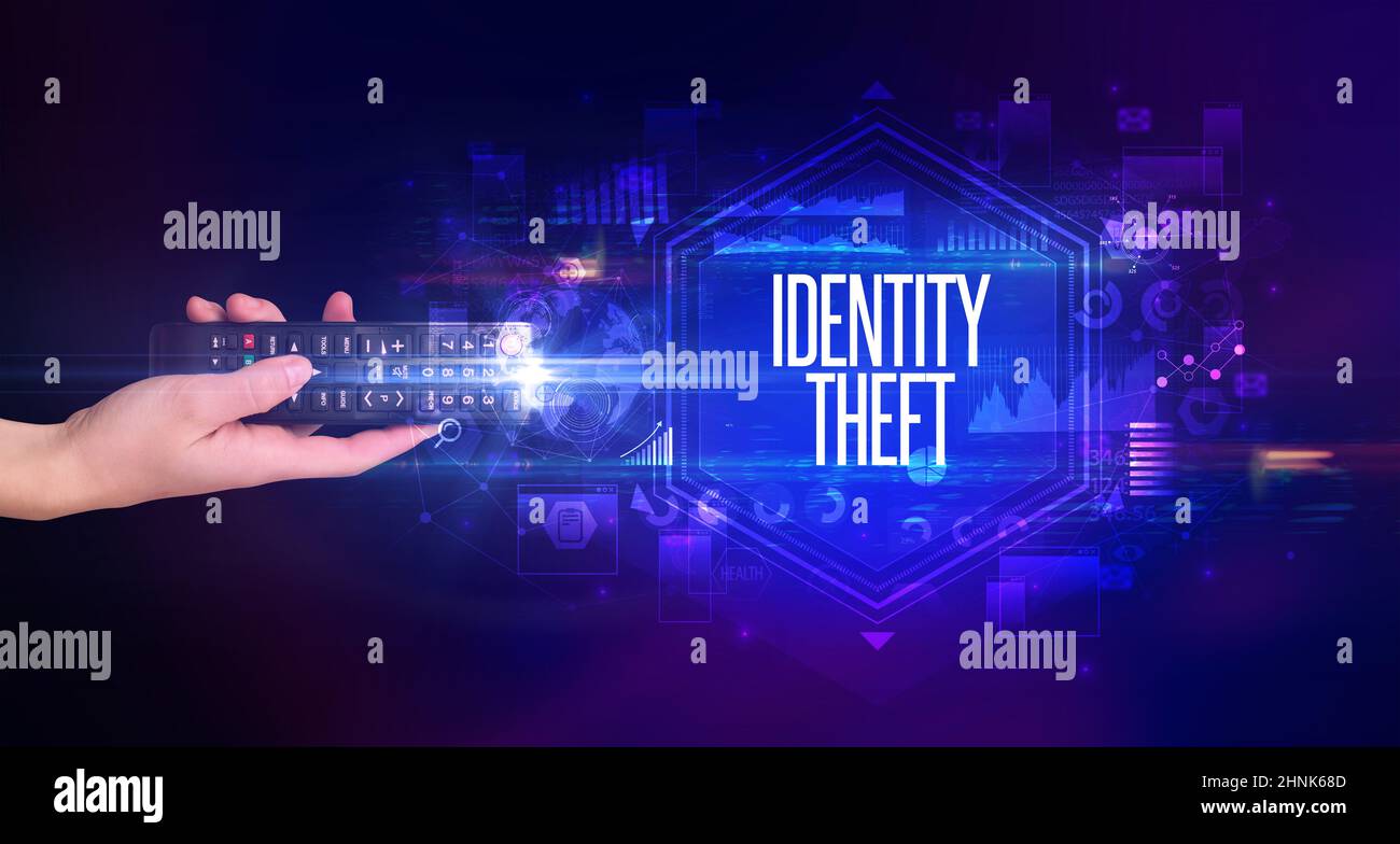 hand holding wireless peripheral, cyber security concept Stock Photo ...