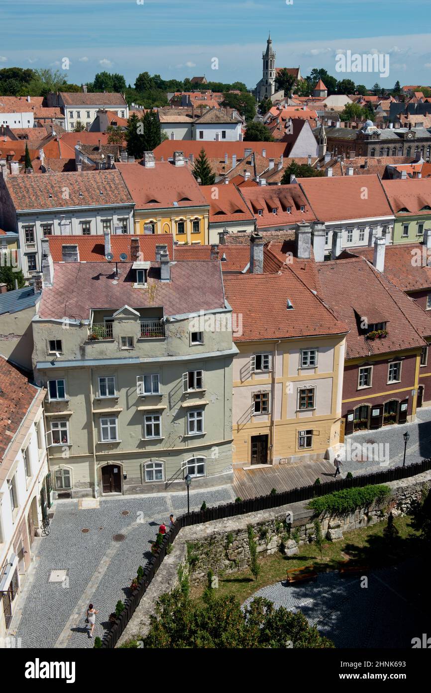 The roofs of the old town of Sopron Stock Photo - Alamy