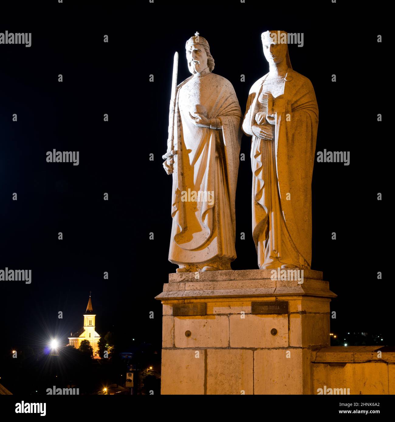 Statues of King Stephen I and Queen Gisela Stock Photo - Alamy