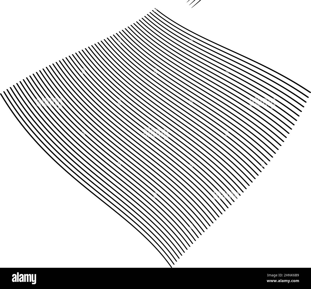 Wavy, waving curvy parallel lines. Undulate, squiggle stripes - stock ...