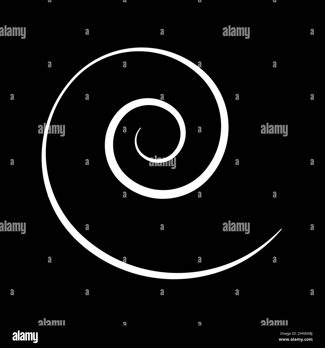 Spiral design element. Swirl, twirl, vortex, vertigo icon and symbol ...