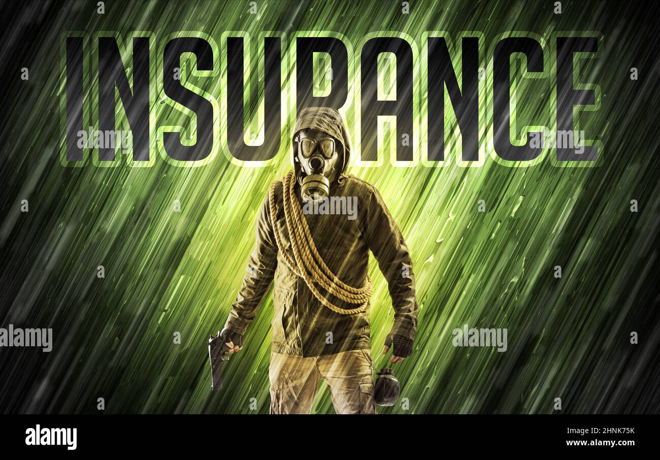 Mysterious man with security concept Stock Photo - Alamy