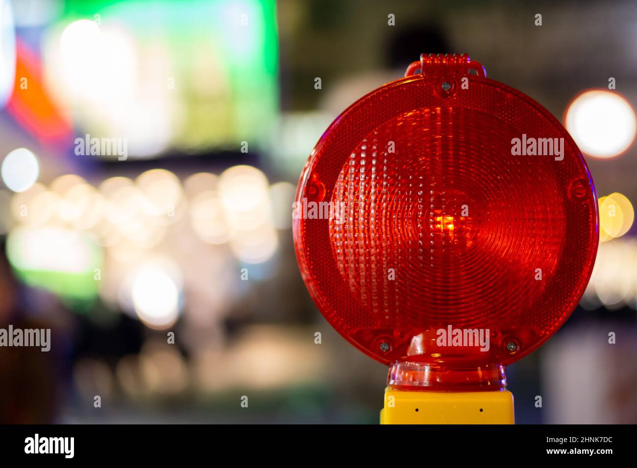 Warning light in night hi-res stock photography and images - Alamy