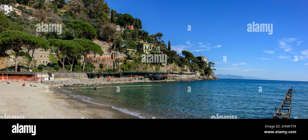 The beach of Paraggi Stock Photo - Alamy