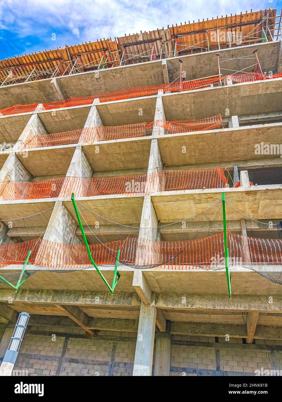 Build a hotel complex construction sites Playa del Carmen Mexico Stock ...