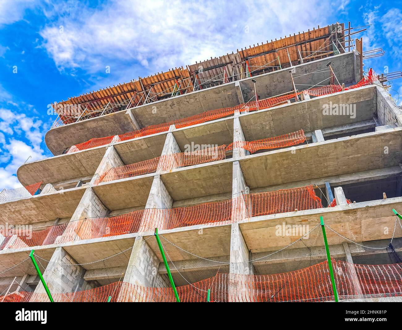 Build a hotel complex construction sites Playa del Carmen Mexico Stock ...