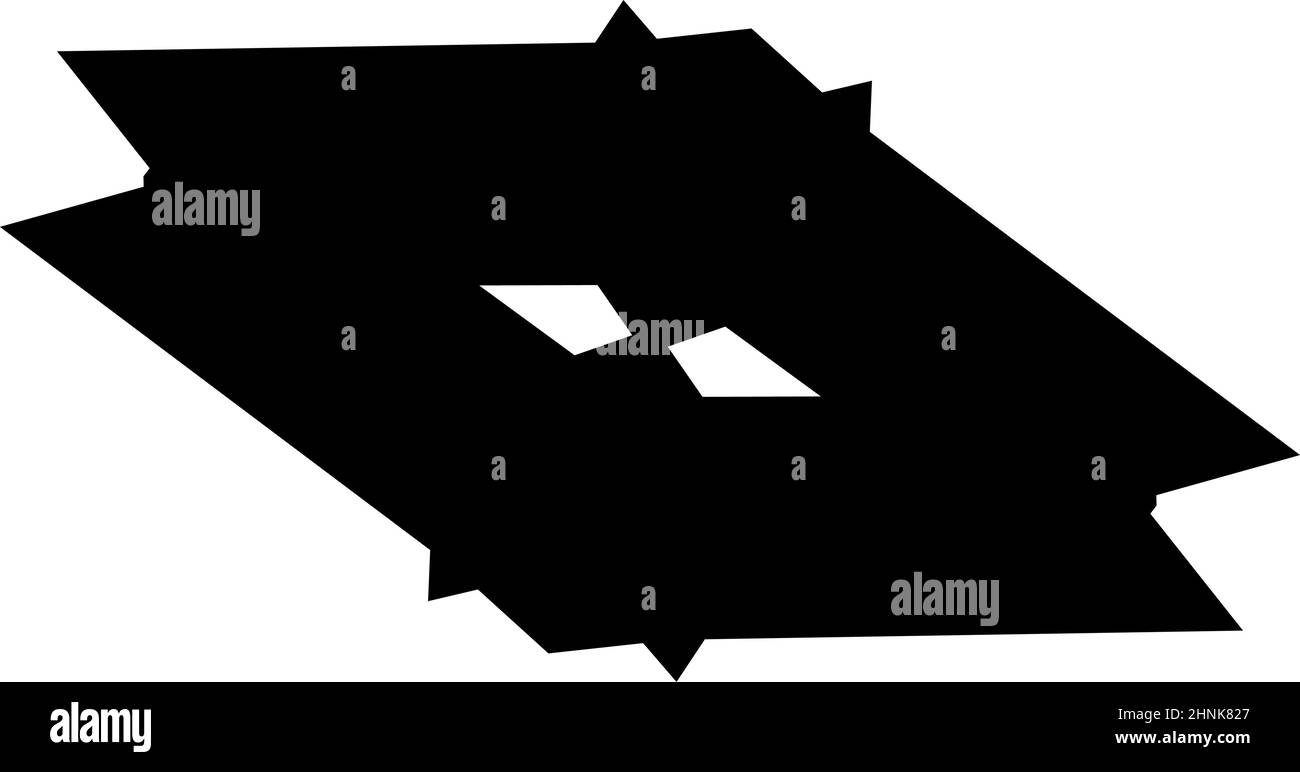 Simple abstract geometric form(s), shape(s). Random, angular vetor ...