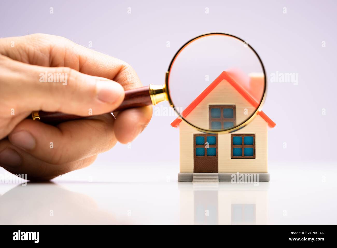 Real Estate House Appraisal And Inspection. Checking Home Stock Photo ...