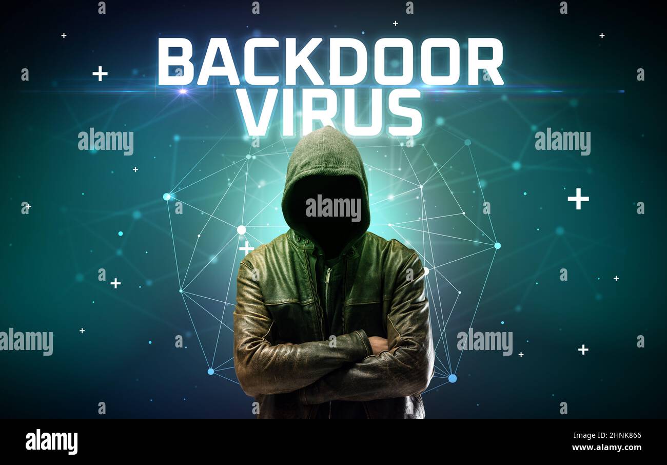 Mysterious hacker, online attack concept Stock Photo - Alamy