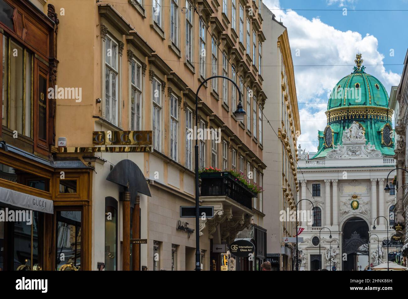 VIENNA, AUSTRIA - SEPTEMBER 1, 2013: Classical architecture and urban ...