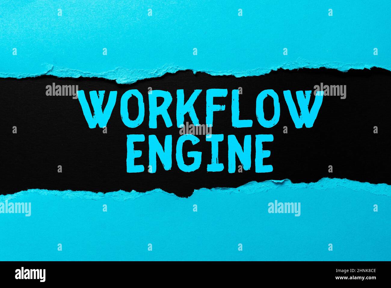 Hand Writing Sign Workflow Engine Conceptual Photo Software Application That Manages Business