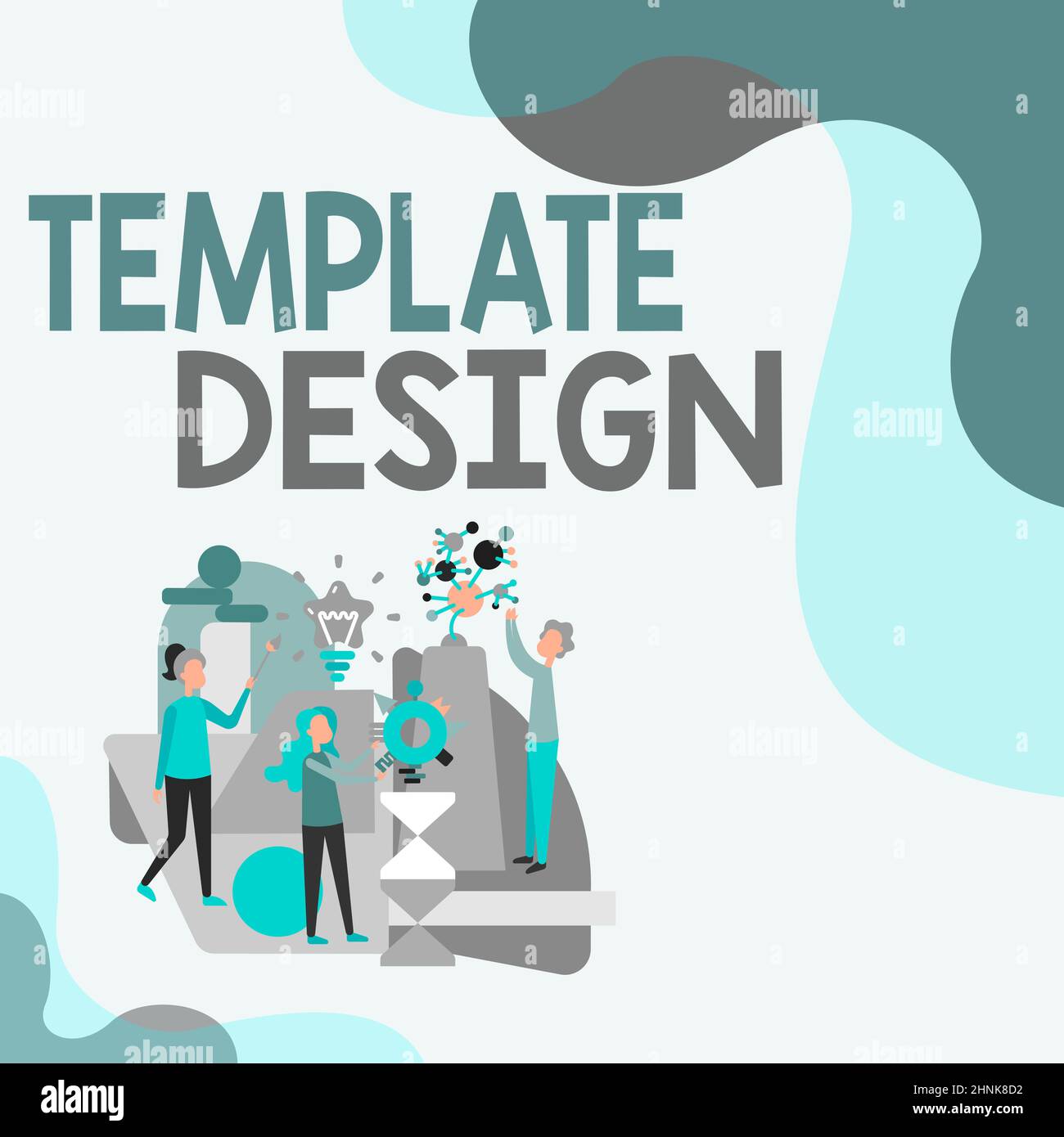 Text showing inspiration Template Design, Business concept an overall layout or blueprint with a ...