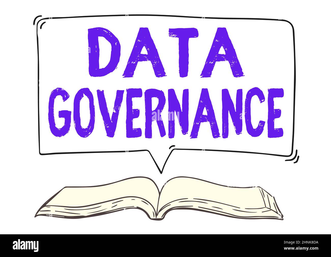 Conceptual display Data Governance, Business idea general management of ...
