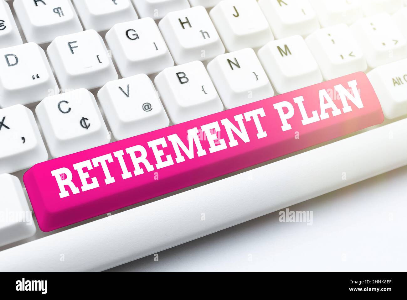 Text caption presenting Retirement Plan, Internet Concept plan for ...