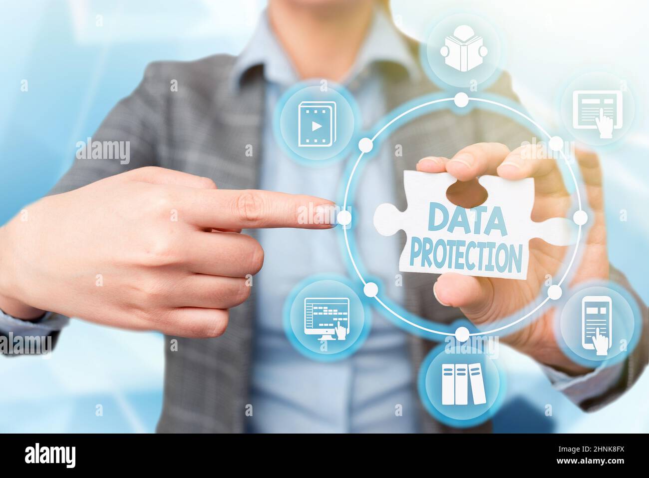 Writing Displaying Text Data Protection Conceptual Photo Legal Control Over Access And Use Of