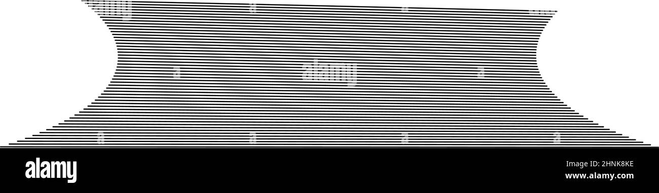 Wavy, waving curvy parallel lines. Undulate, squiggle stripes - stock ...