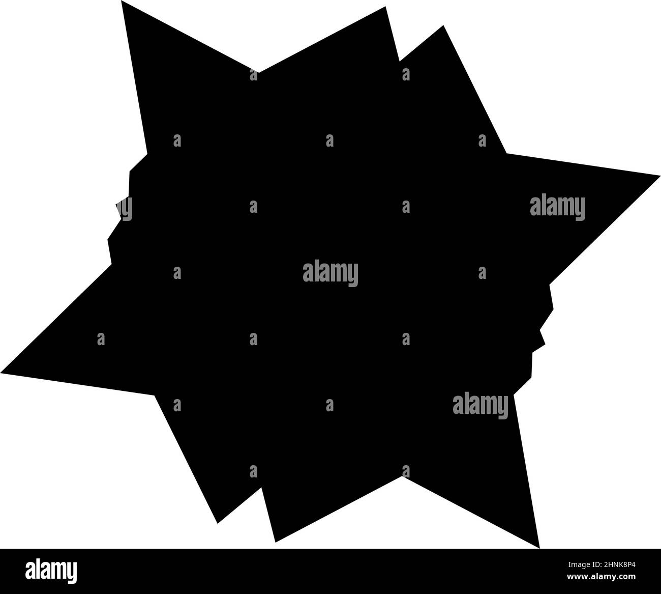 Simple abstract geometric form(s), shape(s). Random, angular vetor ...