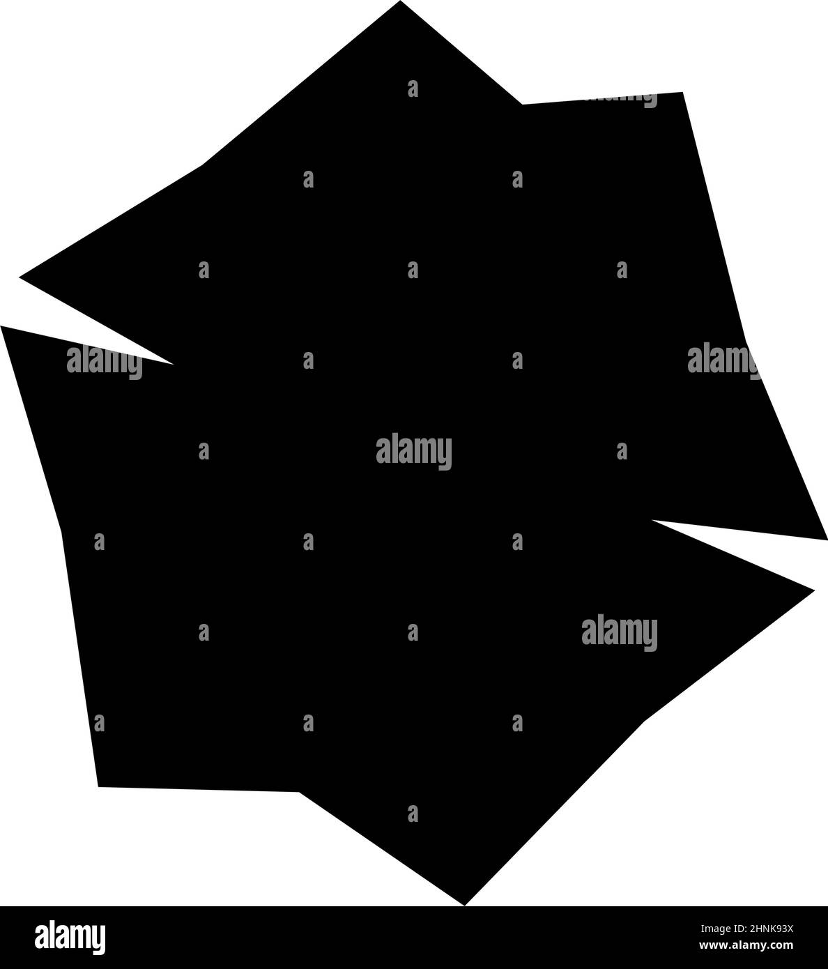 Simple abstract geometric form(s), shape(s). Random, angular vetor ...