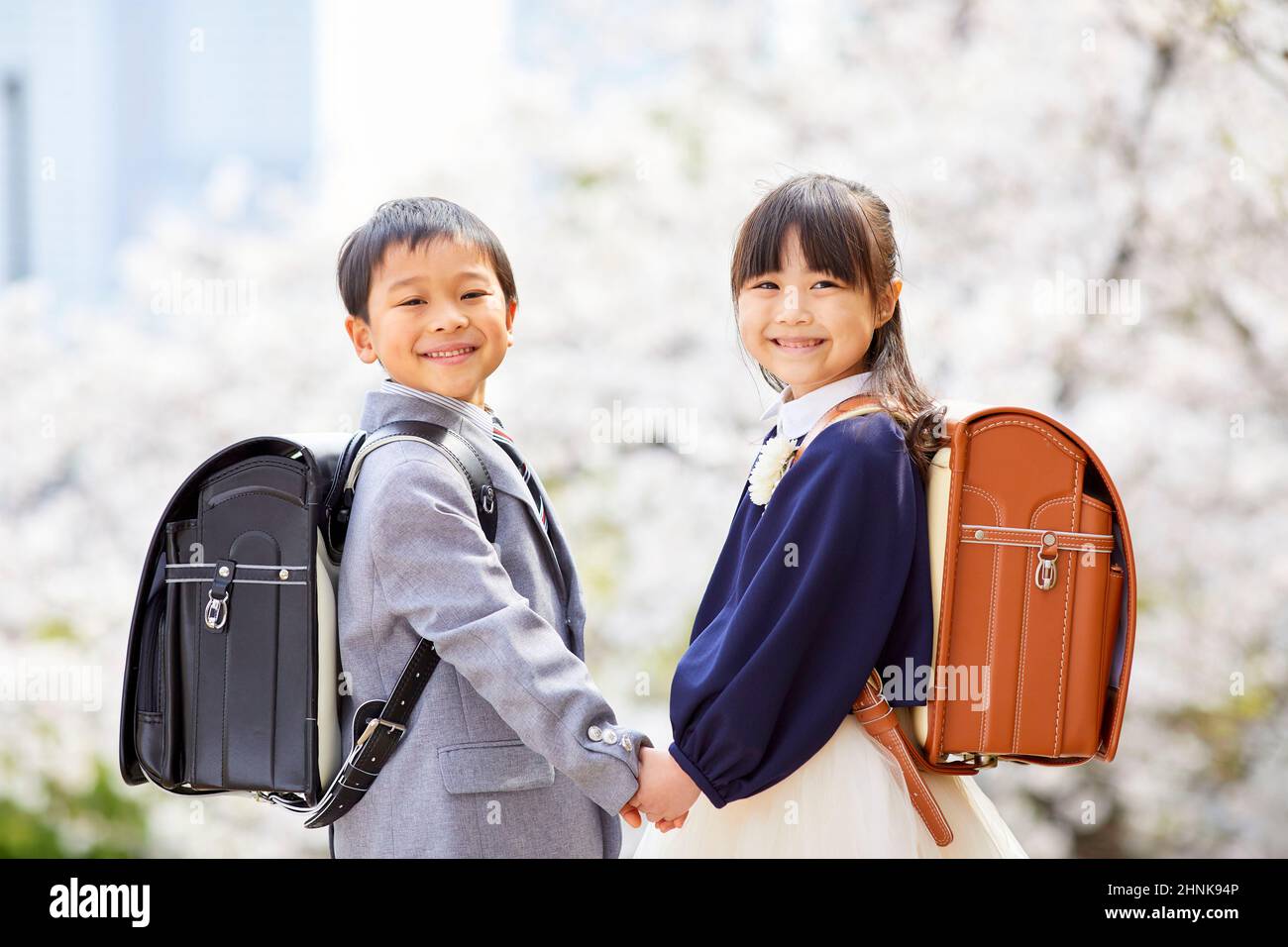 Japanese Elementary School Students Stock Photo - Alamy