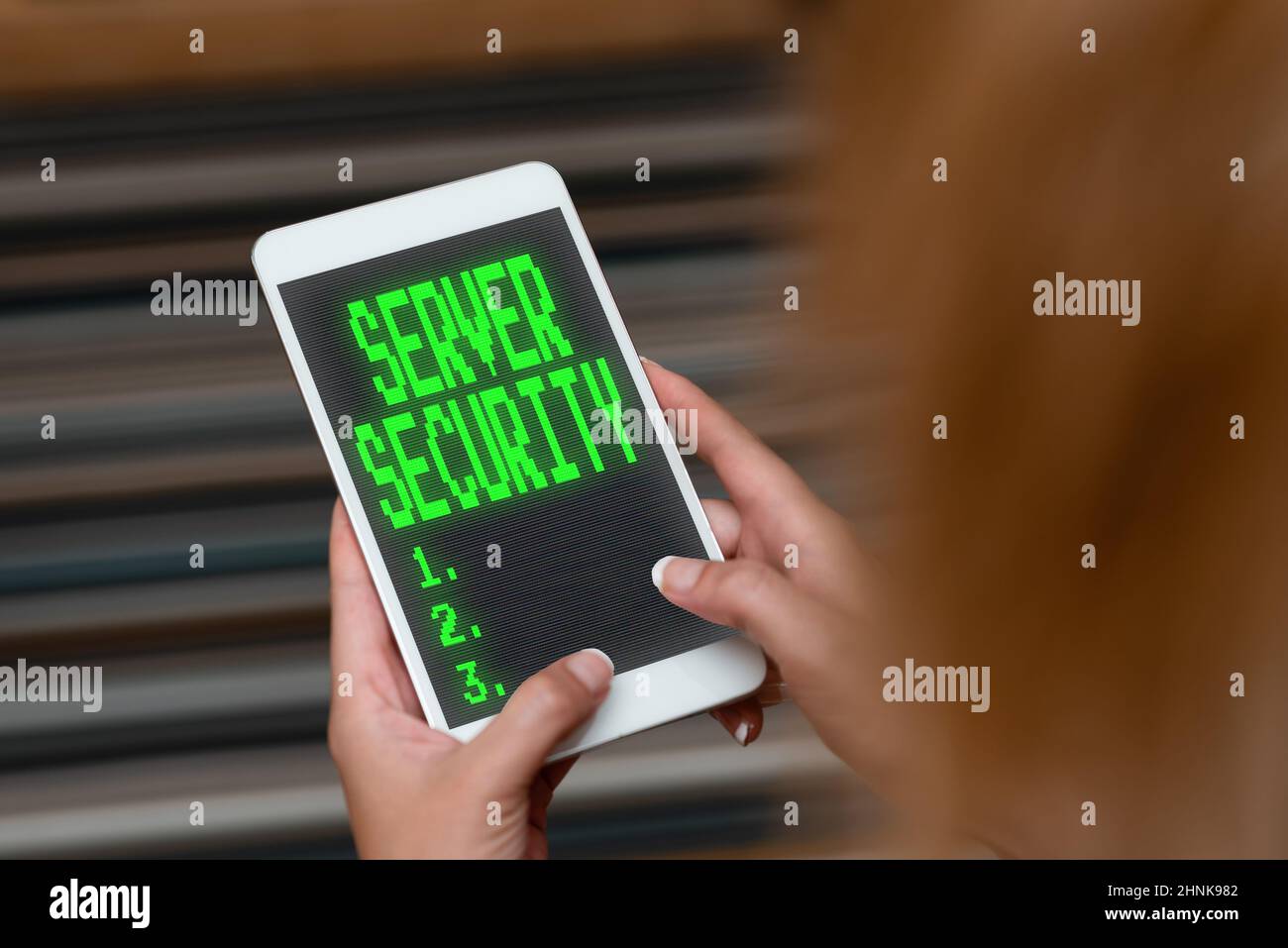 Hand Writing Sign Server Security Business Idea Web Server That