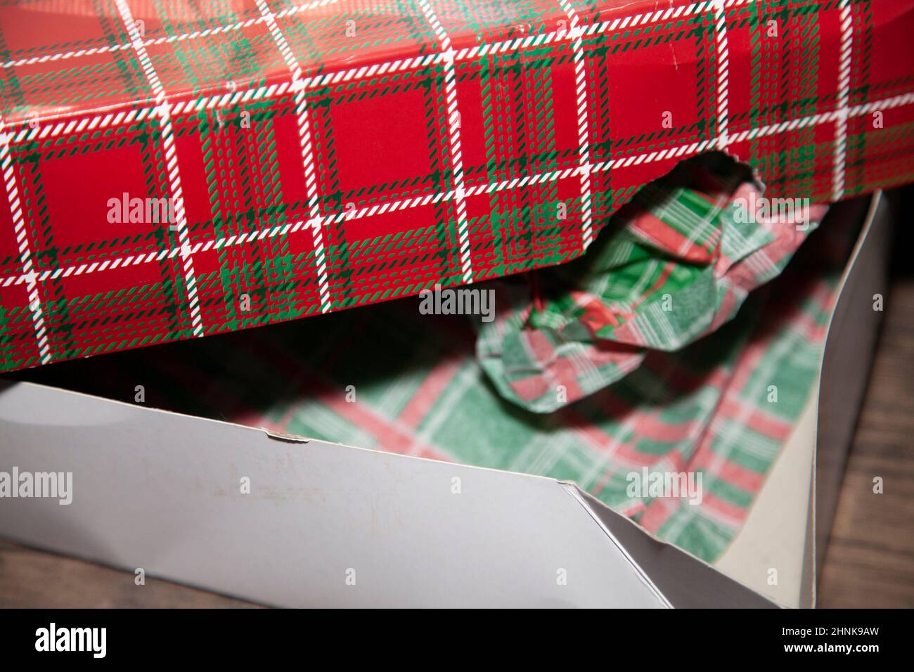White box gift inside hi-res stock photography and images - Alamy